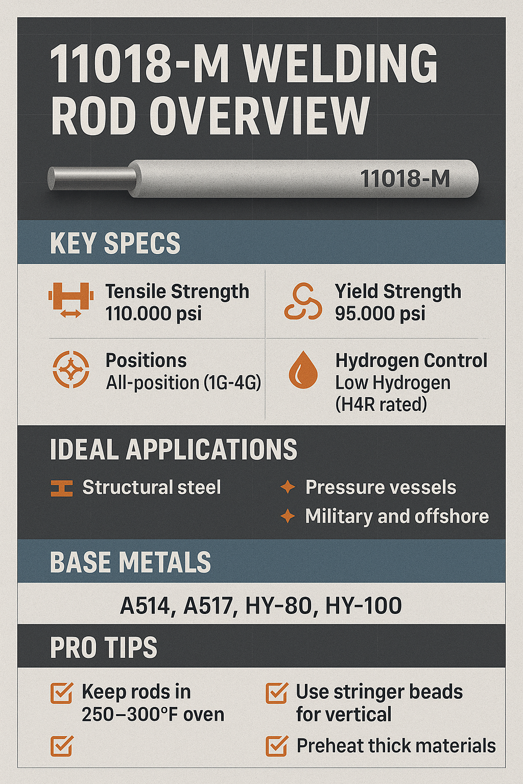 Title: Understanding the 11018-M Stick Welding Rod – Properties, Uses, and Best Practices – Weld ...