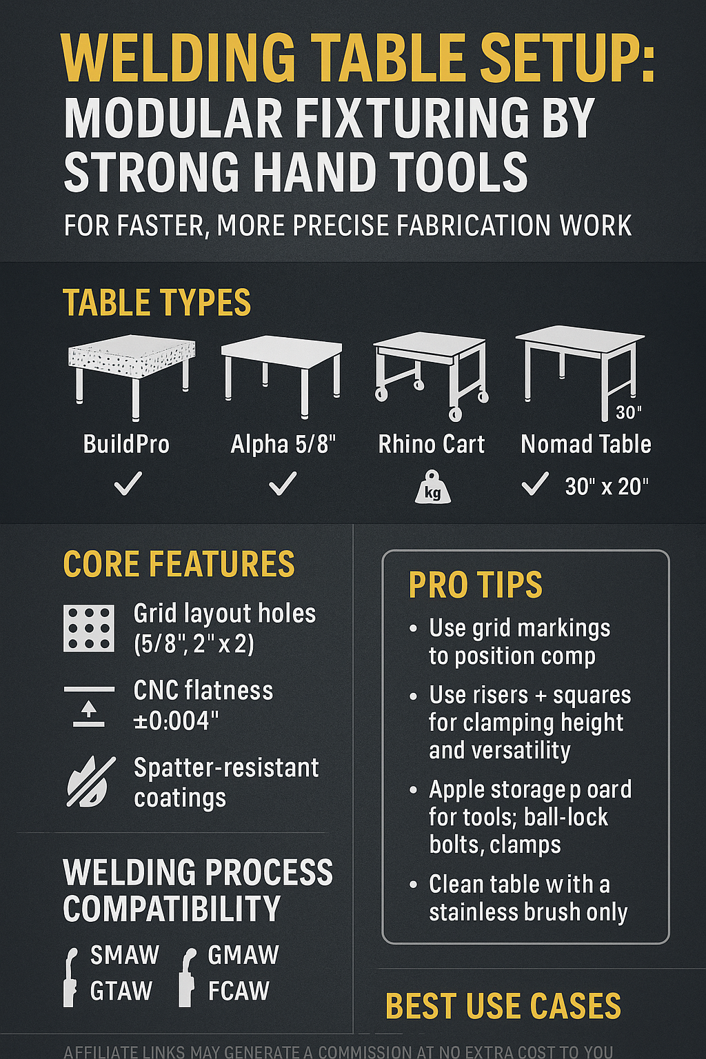 Welding Table Setup: Modular Fixturing by Strong Hand – Weld Support ...