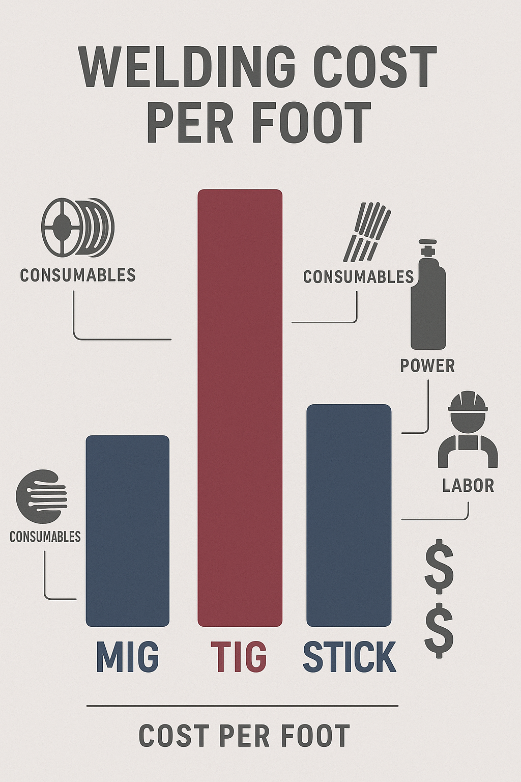 Welding Science: MIG vs TIG vs Stick Cost per Foot