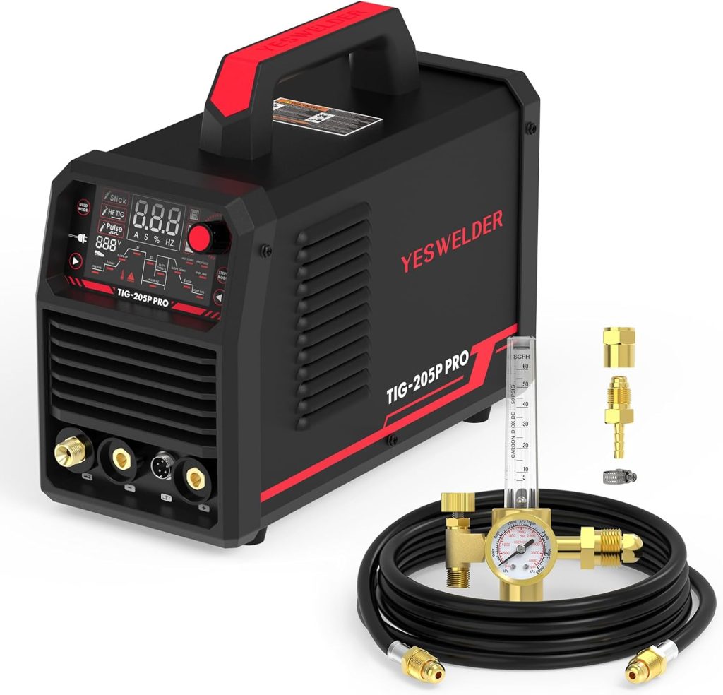 YESWELDER 205A TIG Welder with Pulse Large LED Display – Weld Support ...