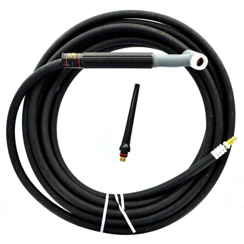 Weldtec WT-17-25RT TIG Torch Kit, 25′, Twister Cable, Rubber (WT-17-25RT)